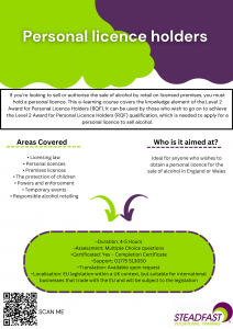 Courses Courses - Steadfast Training Courses